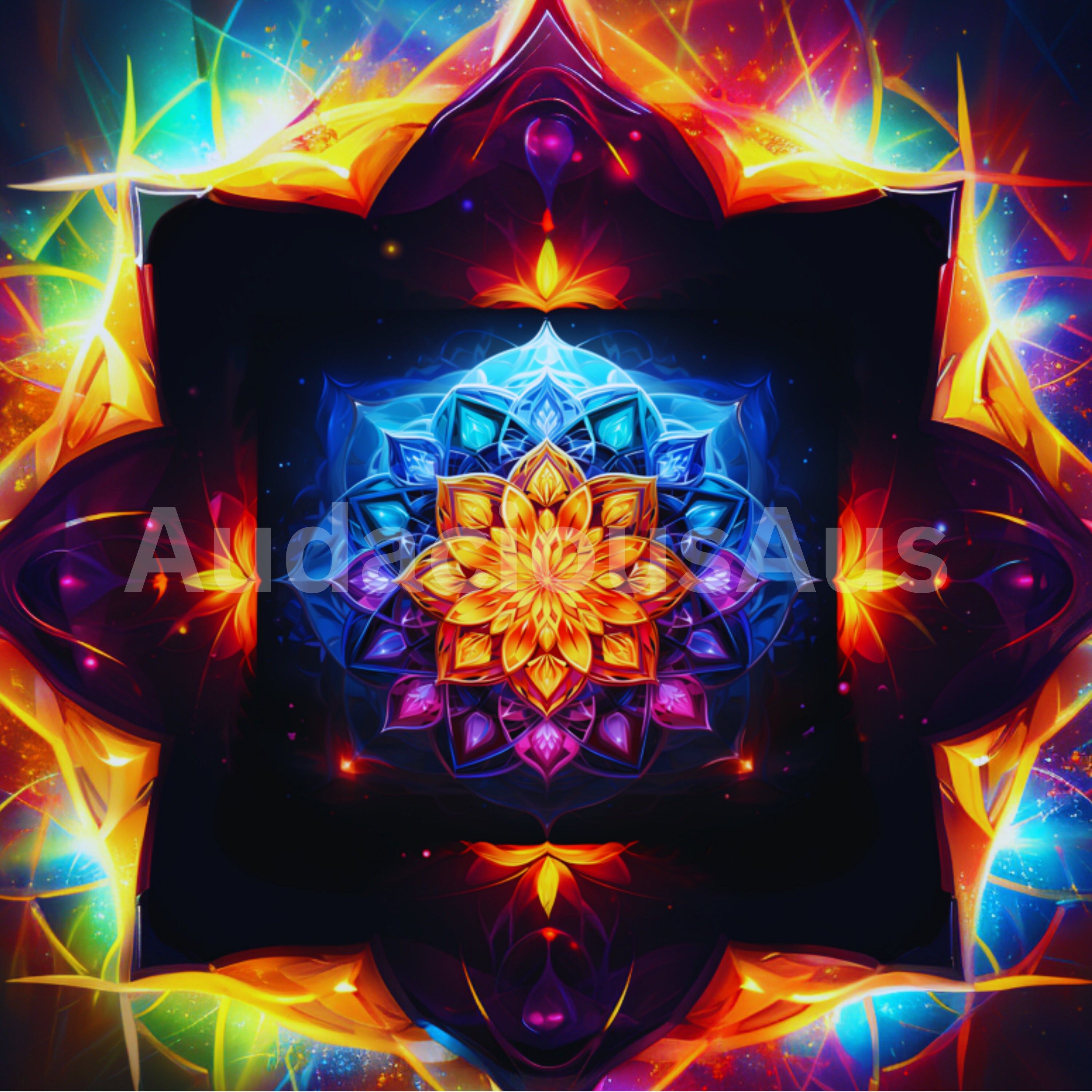 Mandala Mantra 2024 Wall Calendar, Colourful Eclectic Psychedelic ...