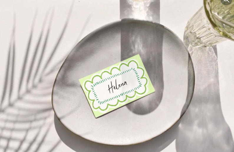 Editable Hand Drawn Menu and Name Card Wedding Menu Scallop - Etsy UK