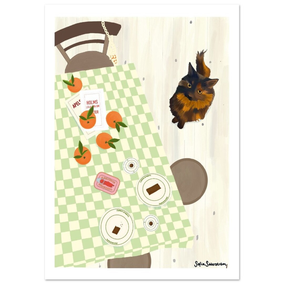 Bonnie Cat Poster - Etsy