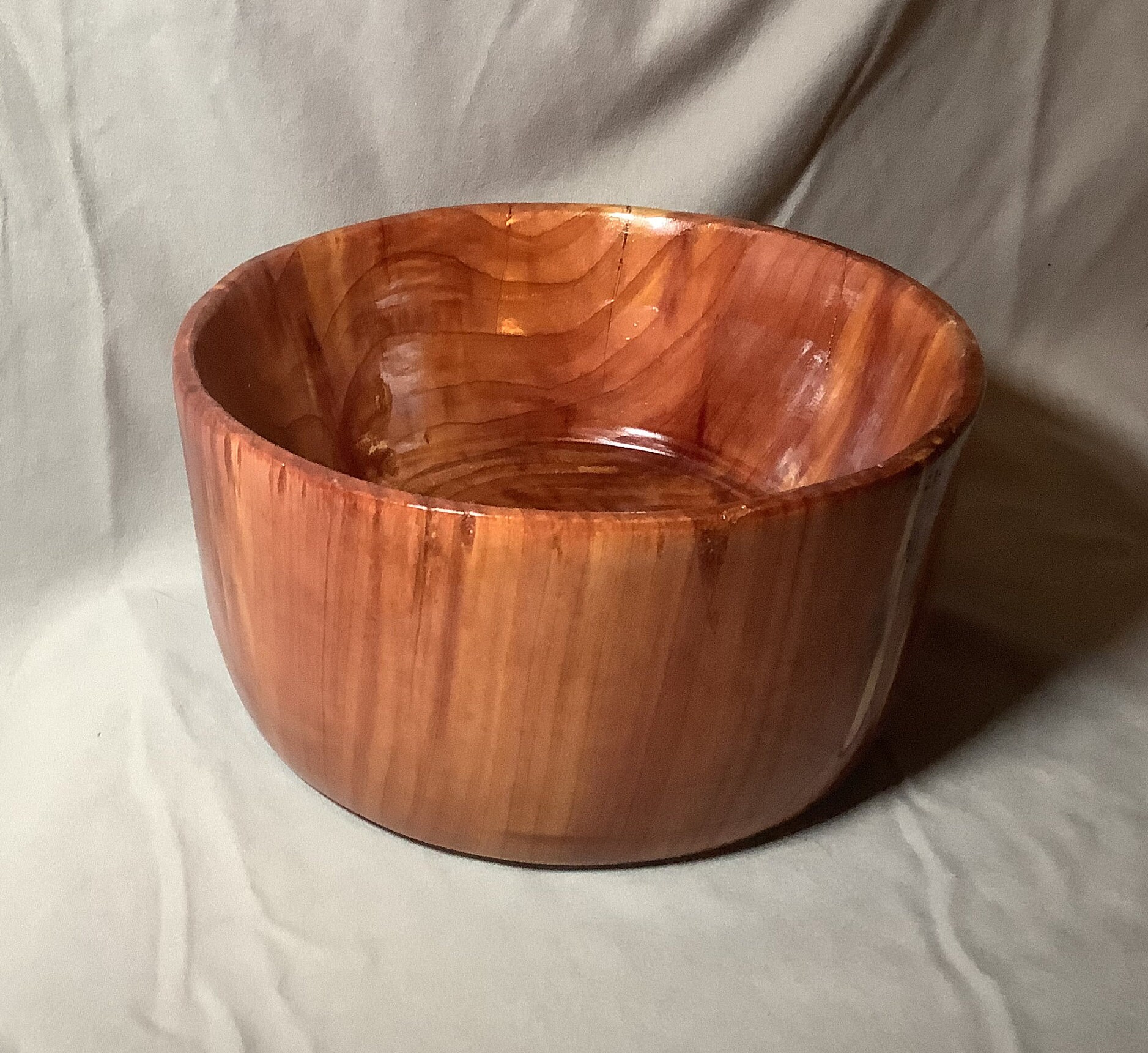 Cedar Bowl for Use as a Serving Dish, Fruit Bowl, or Table Decoration ...