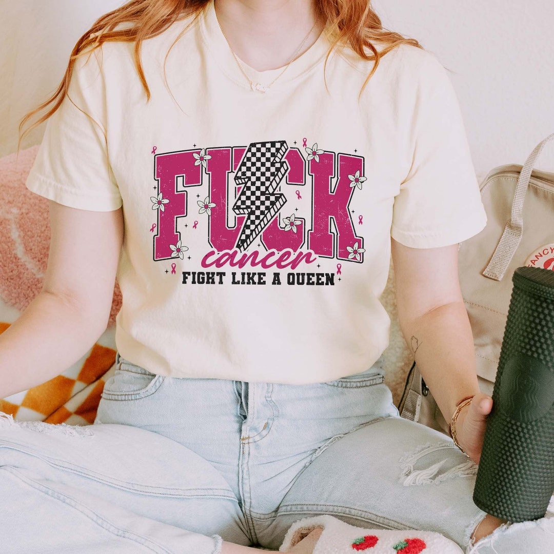 Cancer Png, Fight Like a Queen Png, Breast Cancer Awareness Png, Trendy ...