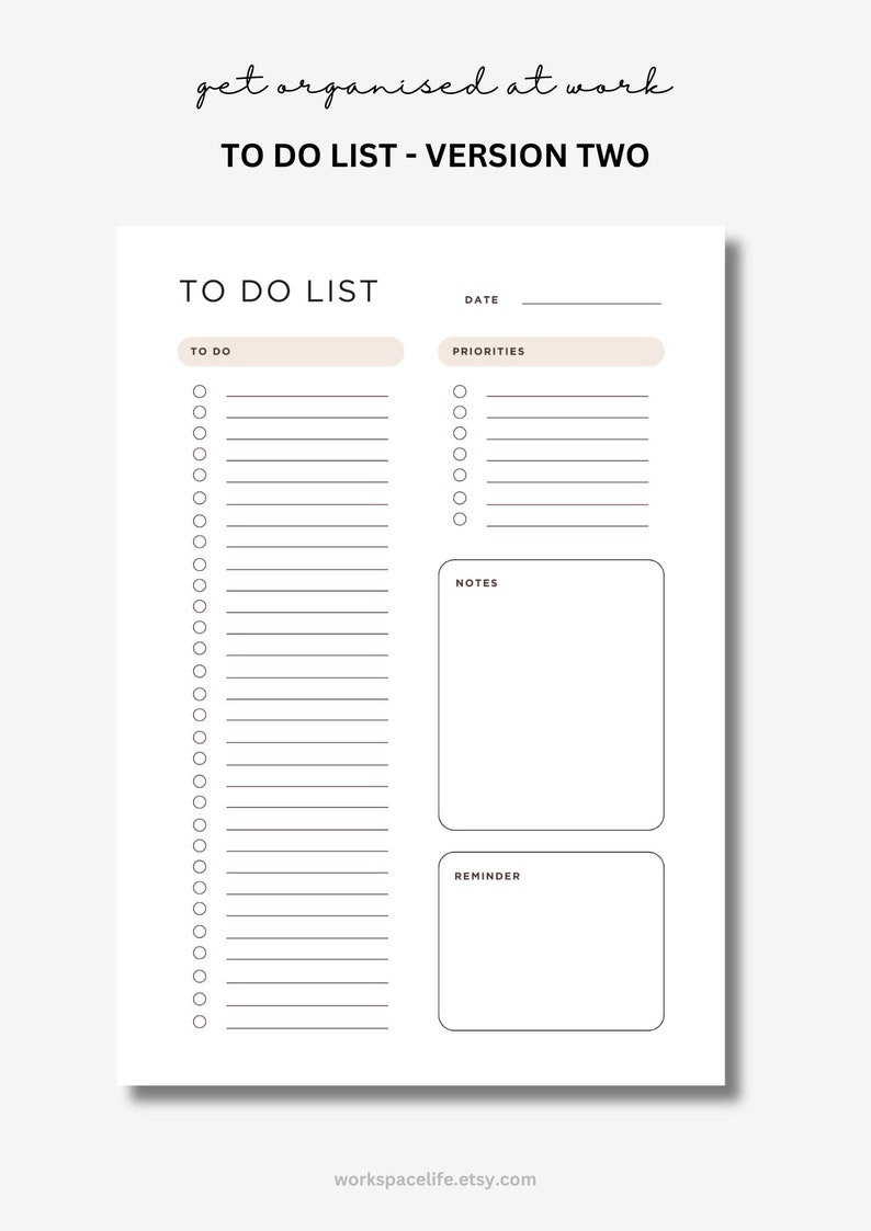 Get Organised With Daily to Do List Templates | Daily Planners ...