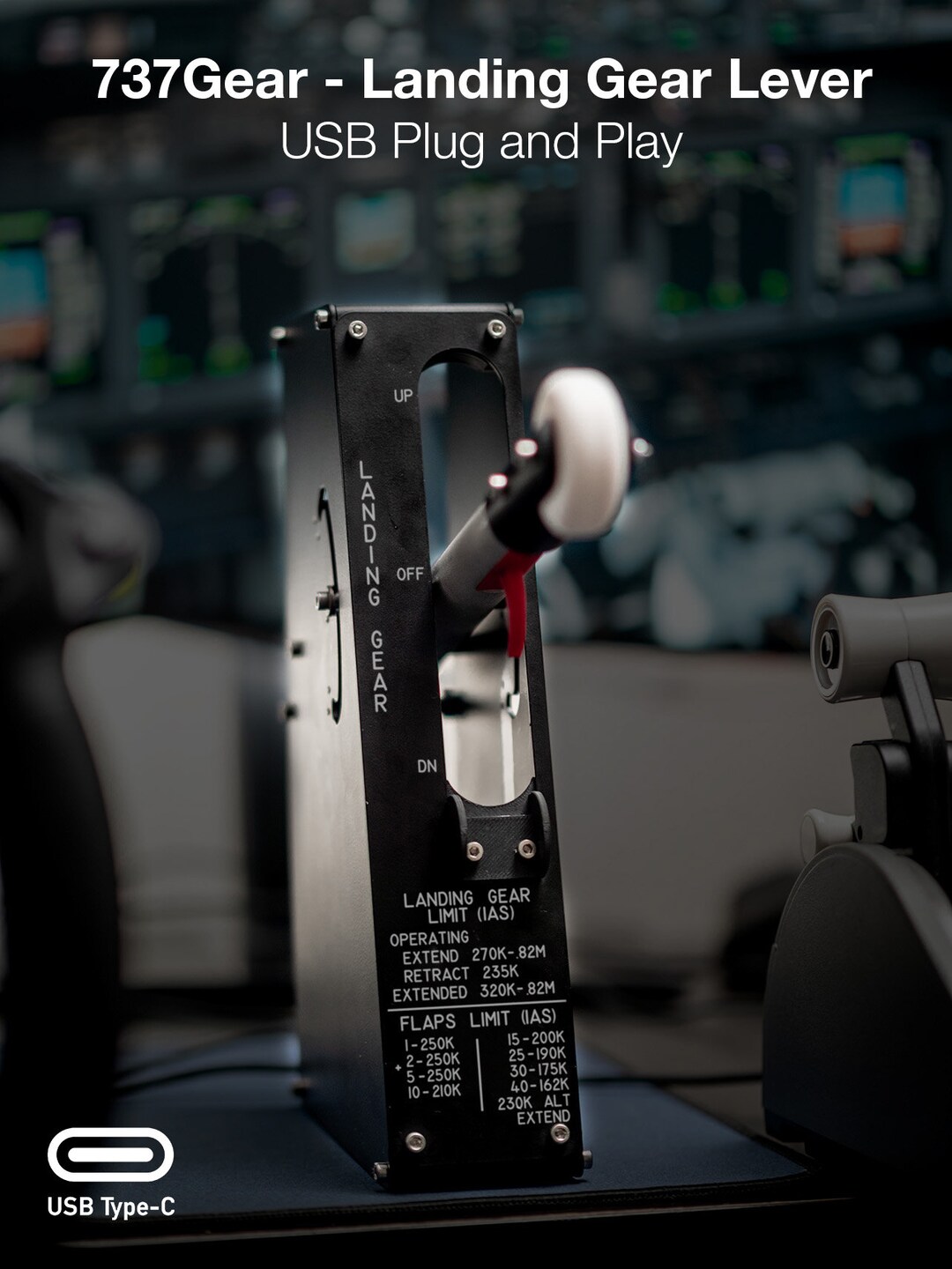737gear Landing Gear Lever for PMDG, MSFS, P3D, X-plane Aeroknob - Etsy