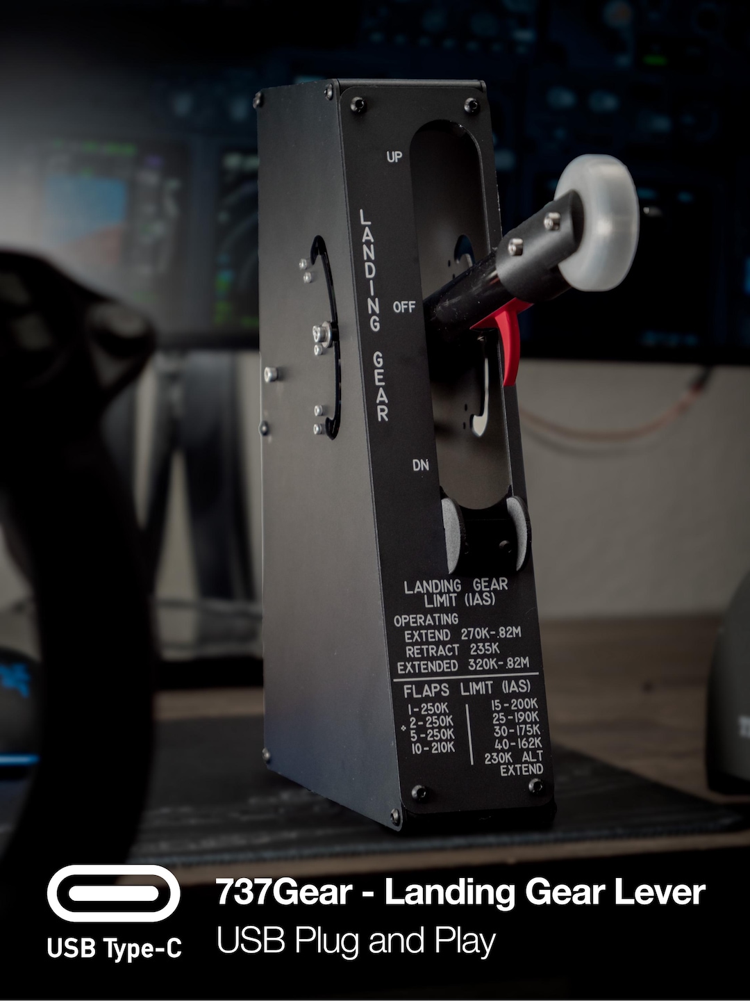 737gear Landing Gear Lever (for PMDG, MSFS, P3D, X-plane) - Aeroknob - Etsy