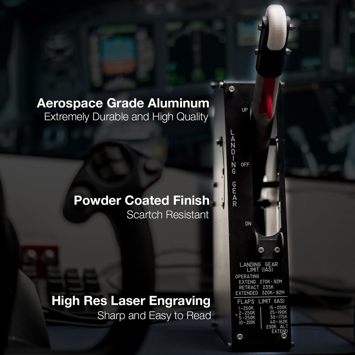 737gear Landing Gear Lever for PMDG, MSFS, P3D, X-plane Aeroknob - Etsy
