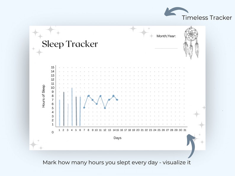 Printable Sleep Tracker, Sleep Journal, Health Planner, Planner Insert ...
