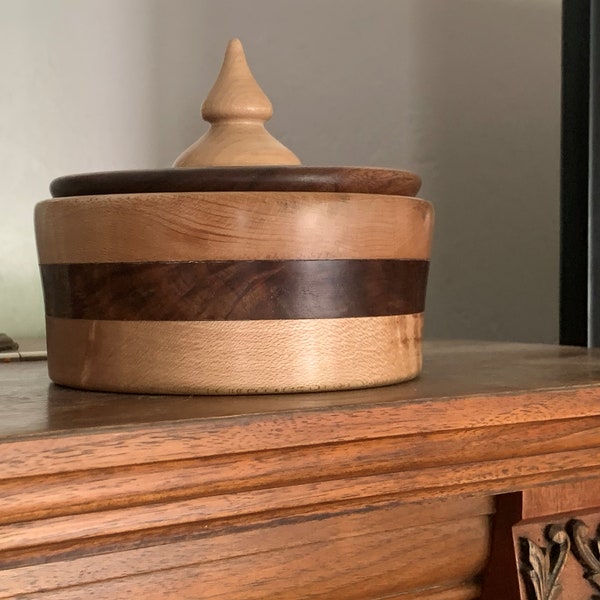 Wood Turned Box - Etsy