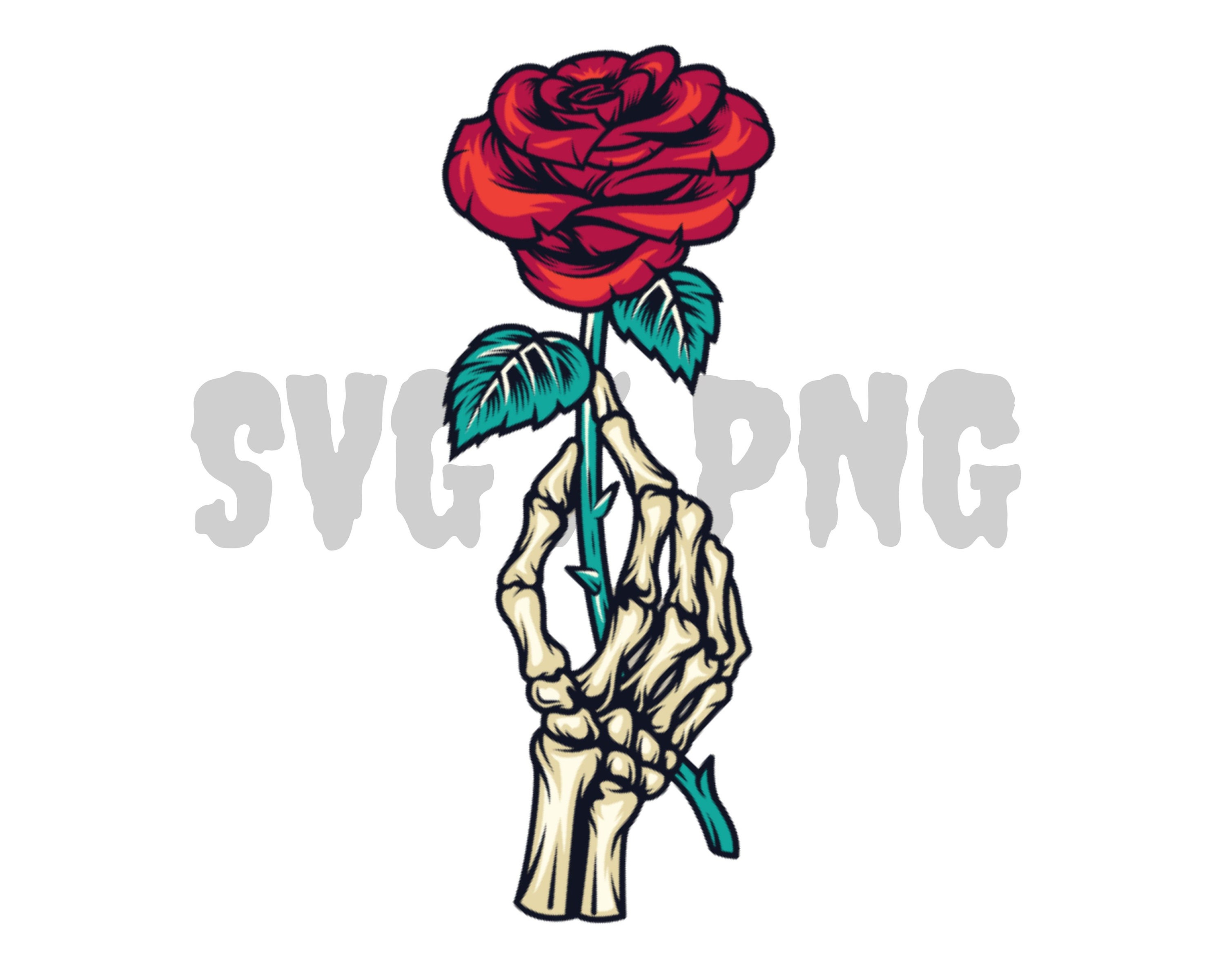 Skeleton Hand Rose Svg, Hands Death Svg, Skull Rose Svg, Png Svg, Skull ...