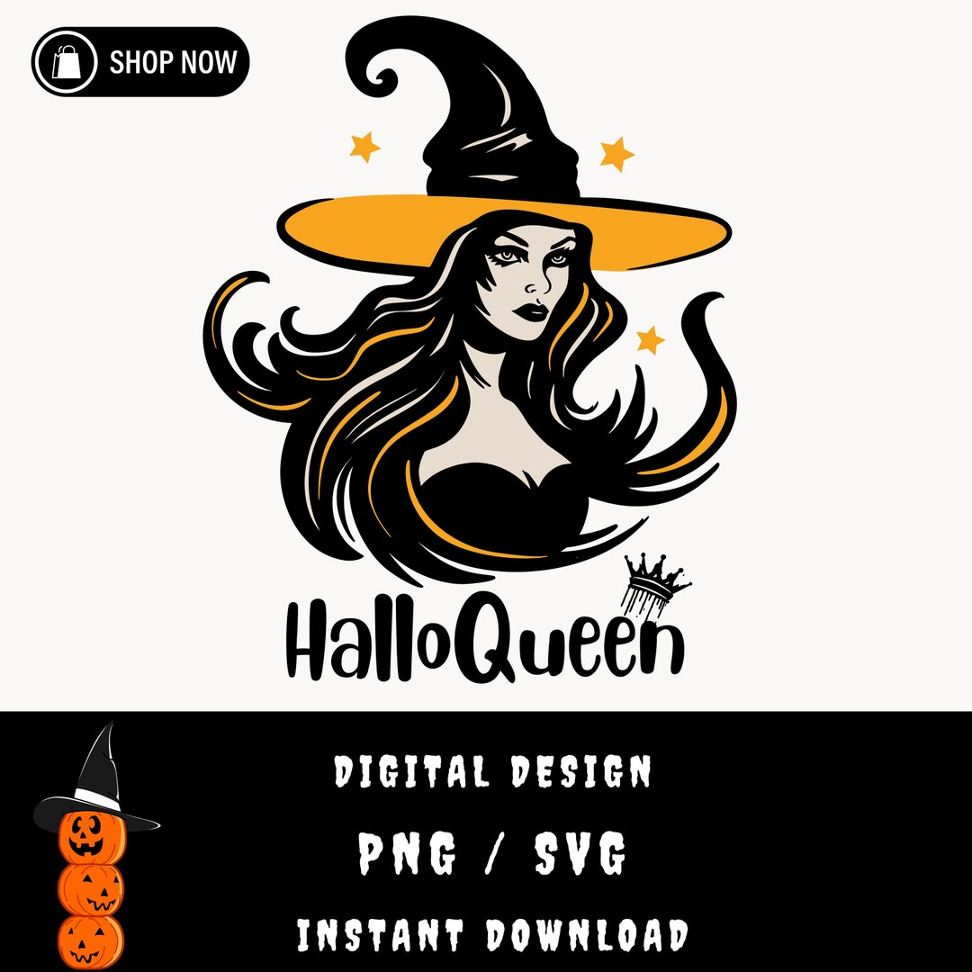 Halloween, Halloqueen, SVG, PNG, Files, Instant Download, Digital ...