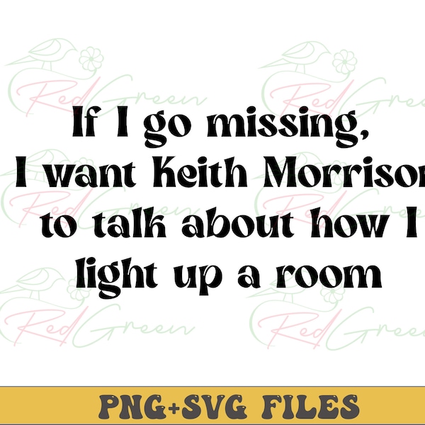 Keith Morrison Svg - Etsy