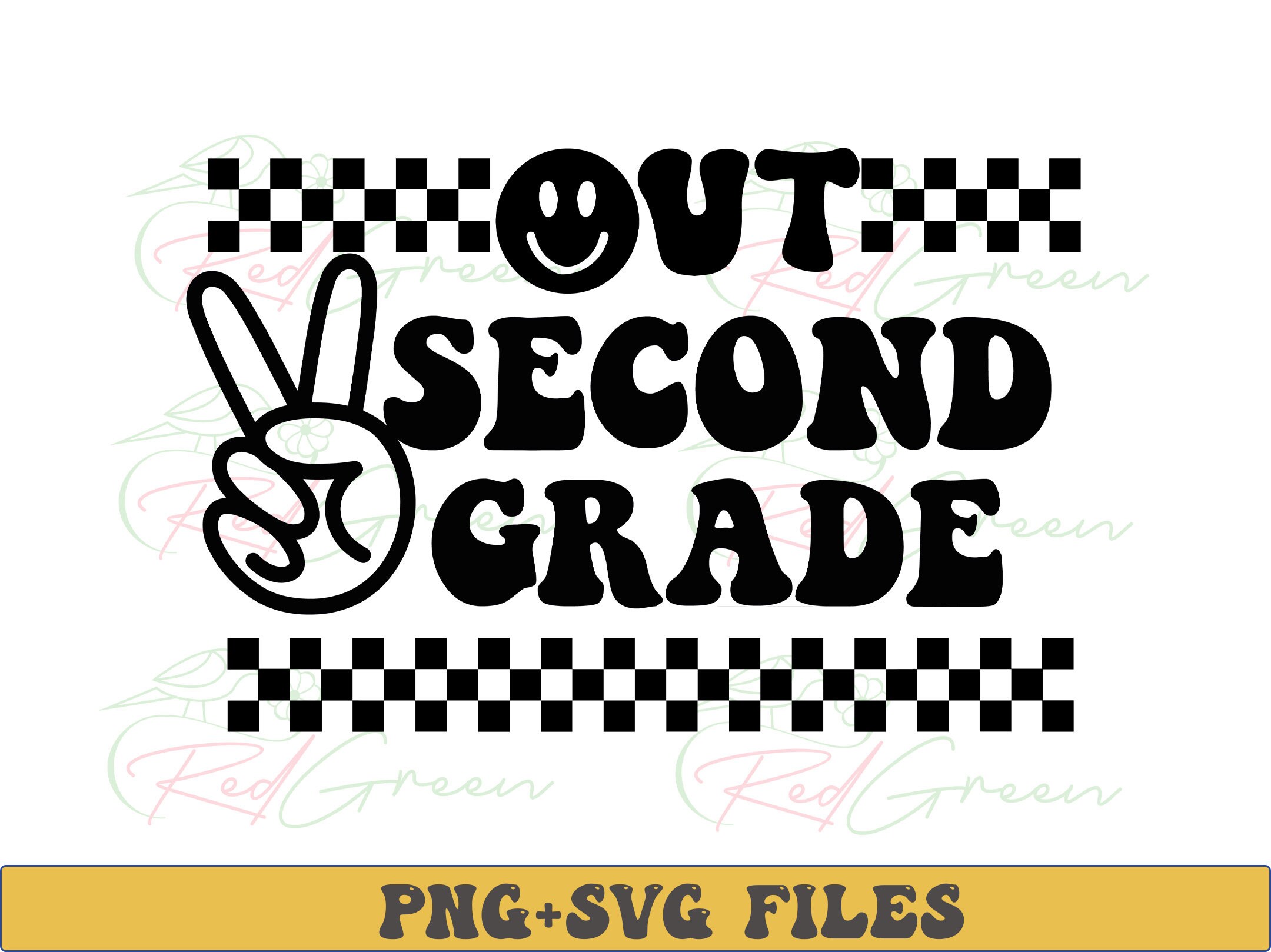 Peace Out Second Grade Svg Last Day of School Svg Kids End - Etsy