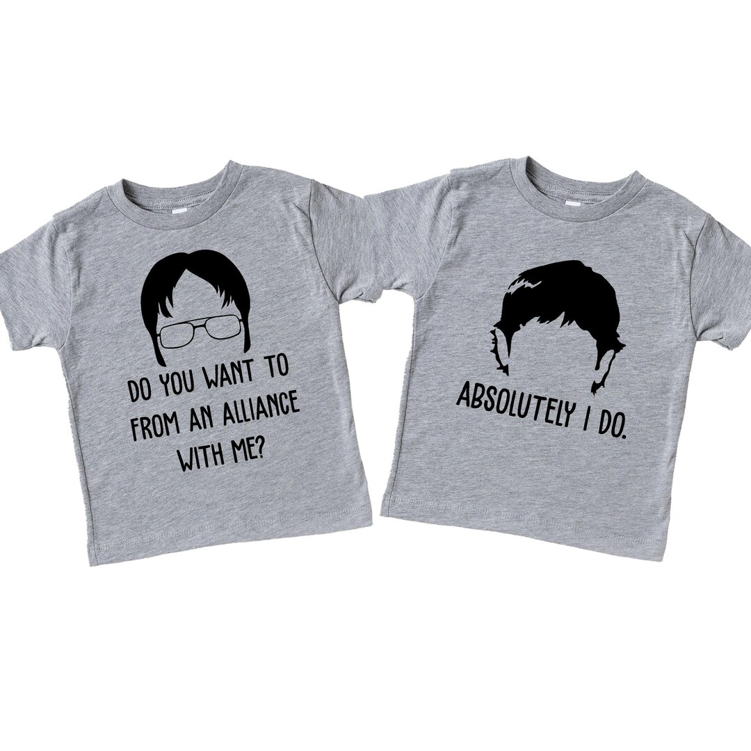 The Office TV Show Fan Babby Tee, Twin Baby Gifts, Best Friends Outfits ...