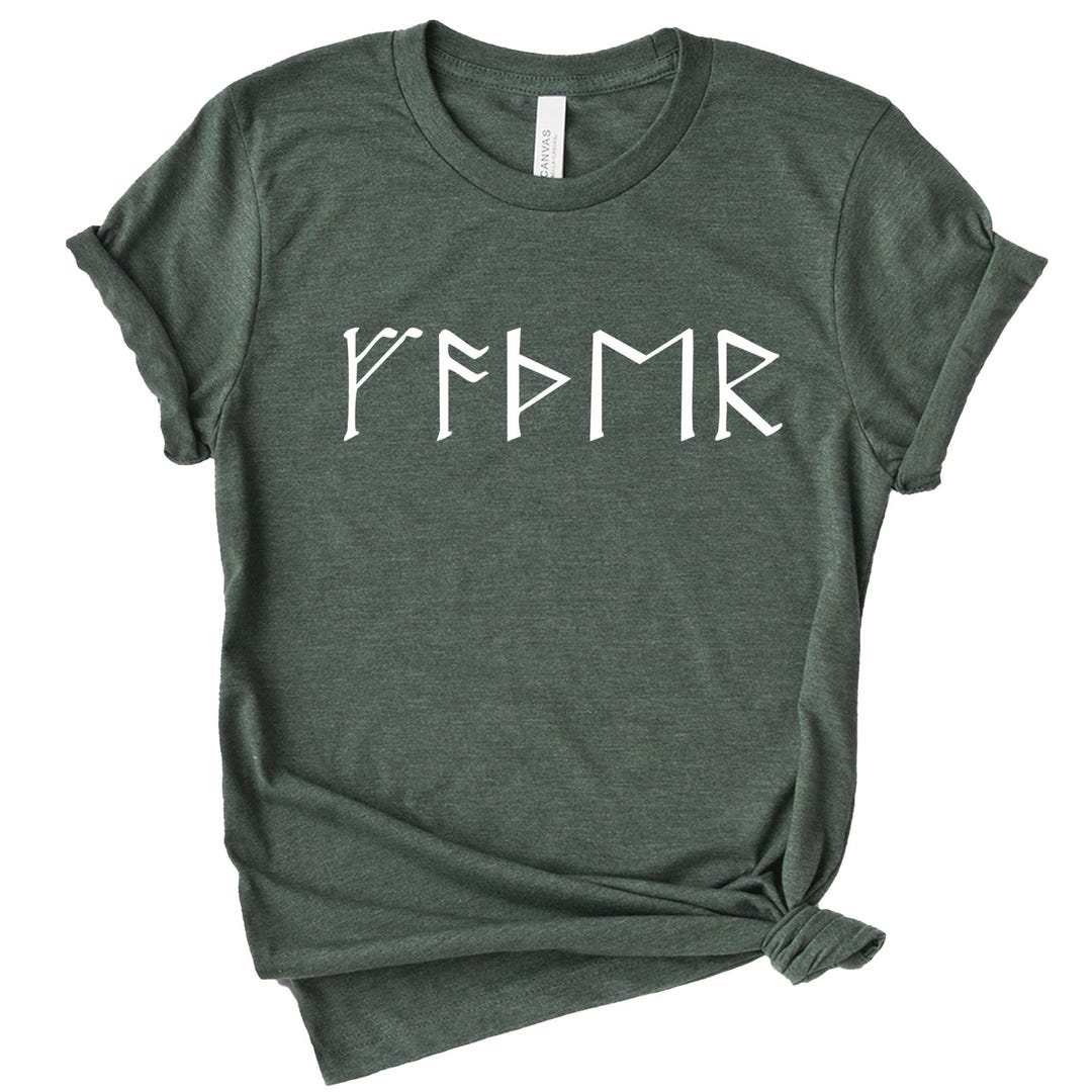 NAME in RUNES Viking T-shirt, Personalized Futhark Runes Tee, Custom ...