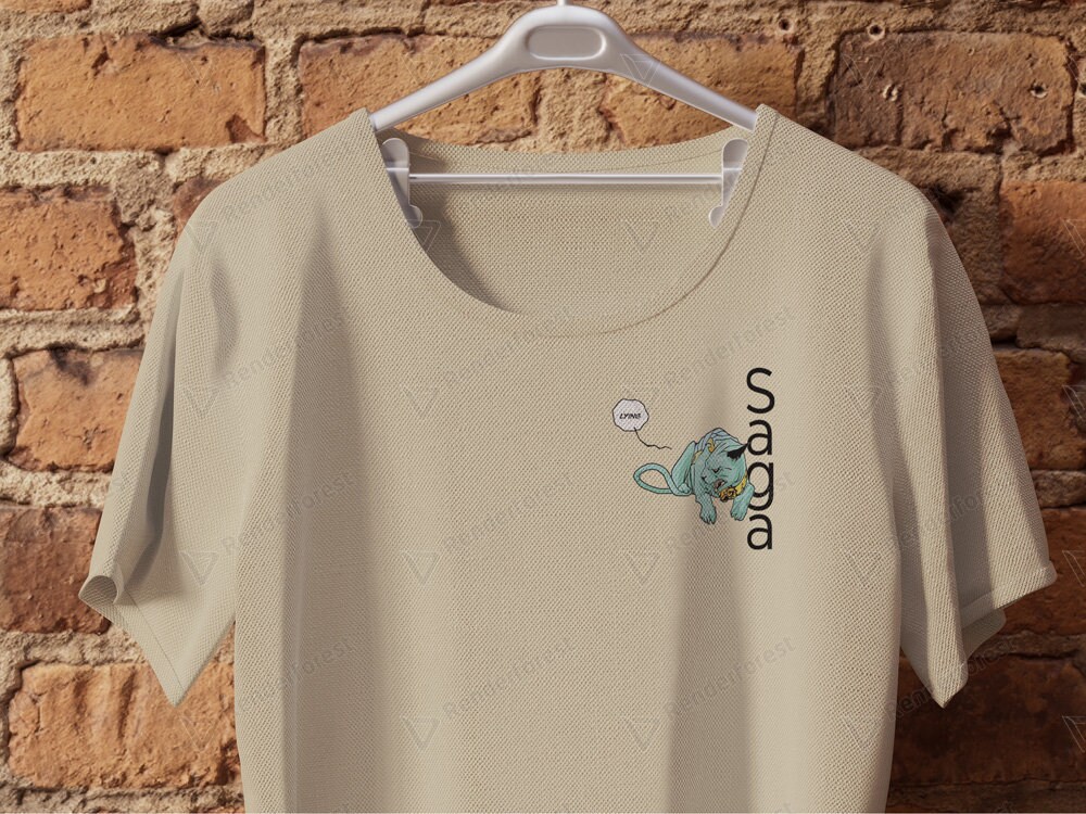 Saga Comic Lying Cat Comic Book Art Gifts for Book Lover Comic ...