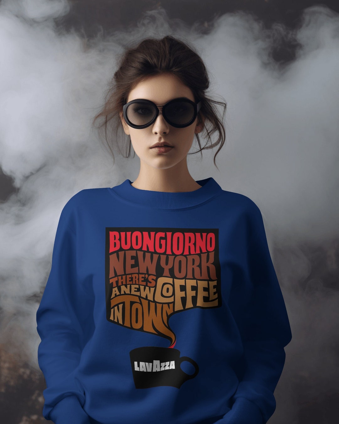 Lavazza Italian Espresso Coffee Vintage Logo Sweatshirt Espresso Lover ...