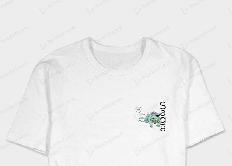 Saga Comic Lying Cat Comic Book Art Gifts for Book Lover Comic ...