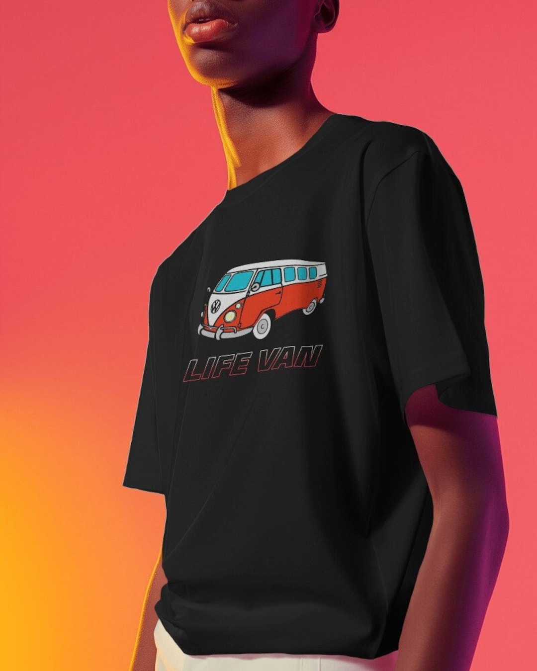 Campervan VW Retro, Life Van Tshirt, Camping Van Tee, Van Gift, Outside ...