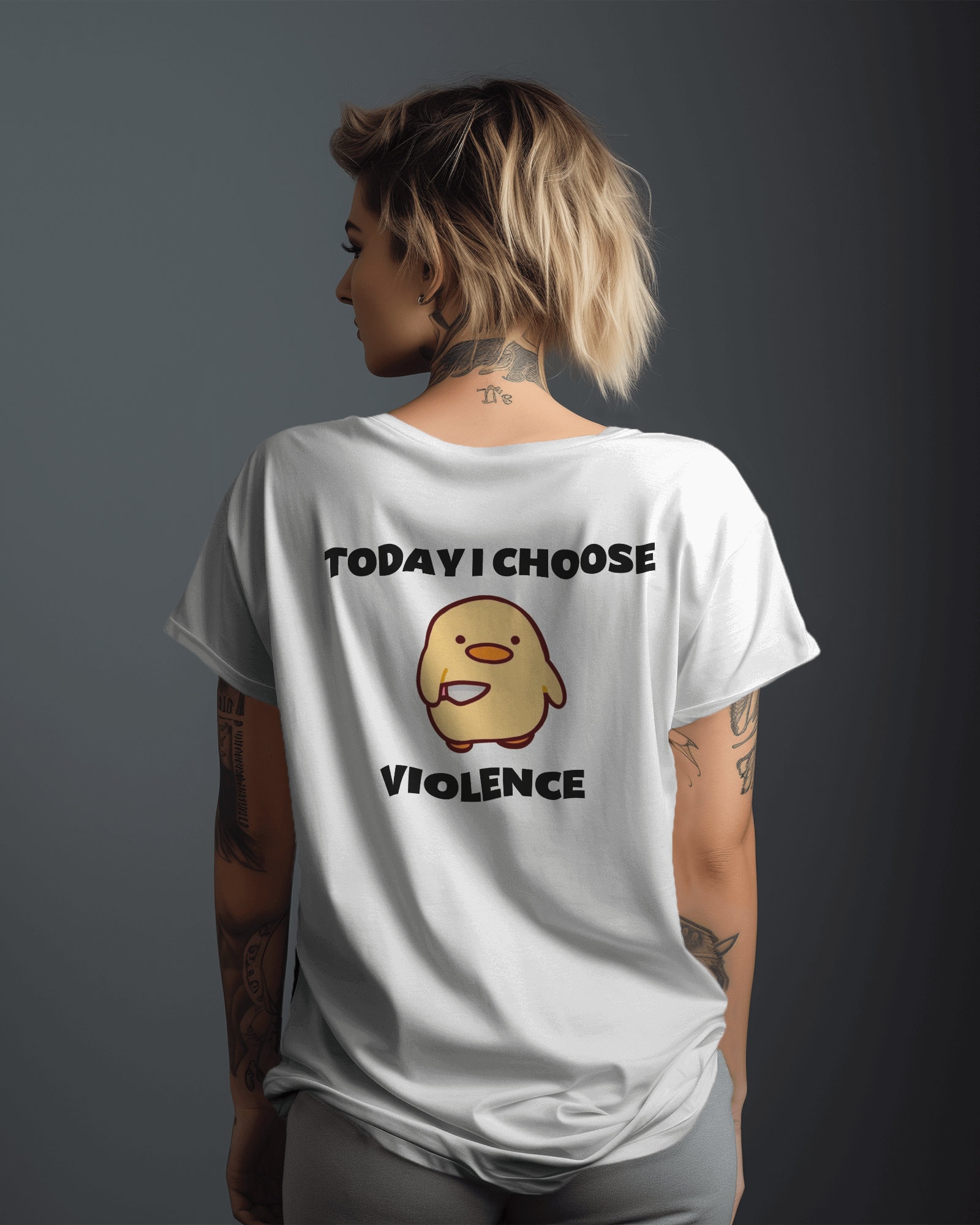 Today I Choose Violence Sticker Trending Meme Funny Duck Shirt - Etsy