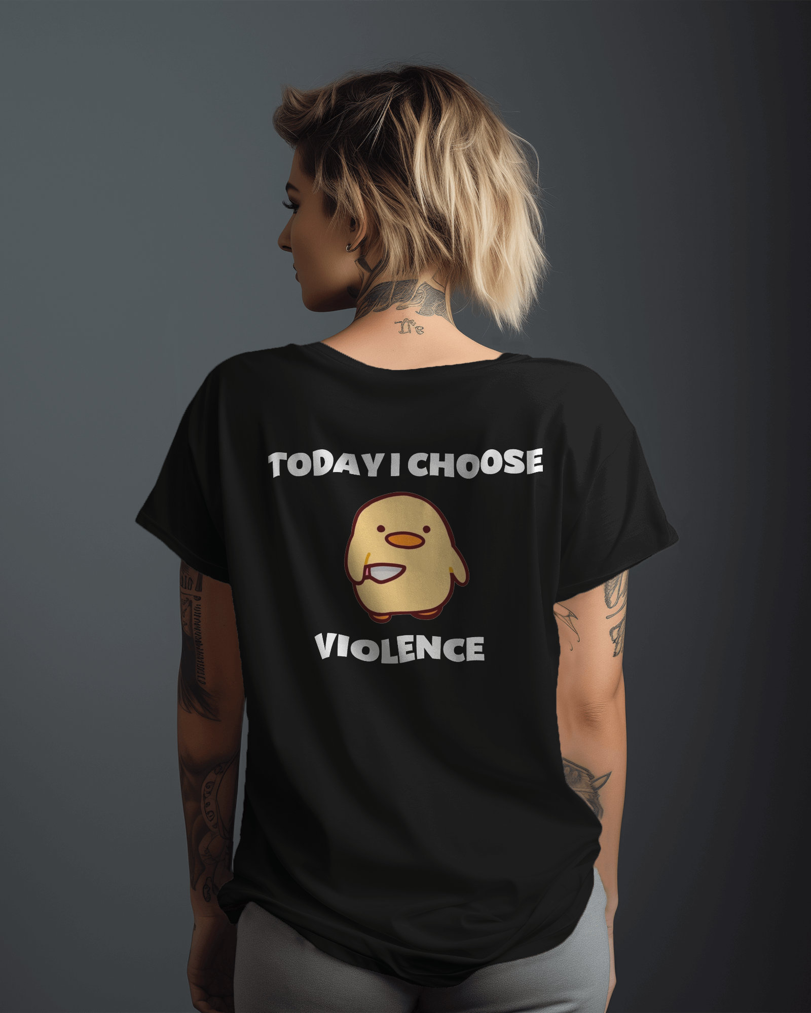 Today I Choose Violence Sticker Trending Meme Funny Duck Shirt - Etsy