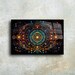 Sacred Geometry Glass Art Modern Tempered Glass Wall Hanging Art Decor ...