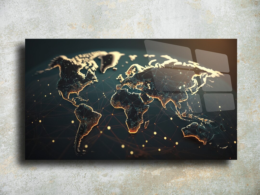 World View Image Photo Picture Modern Glass Wall Hanging Art Printing ...