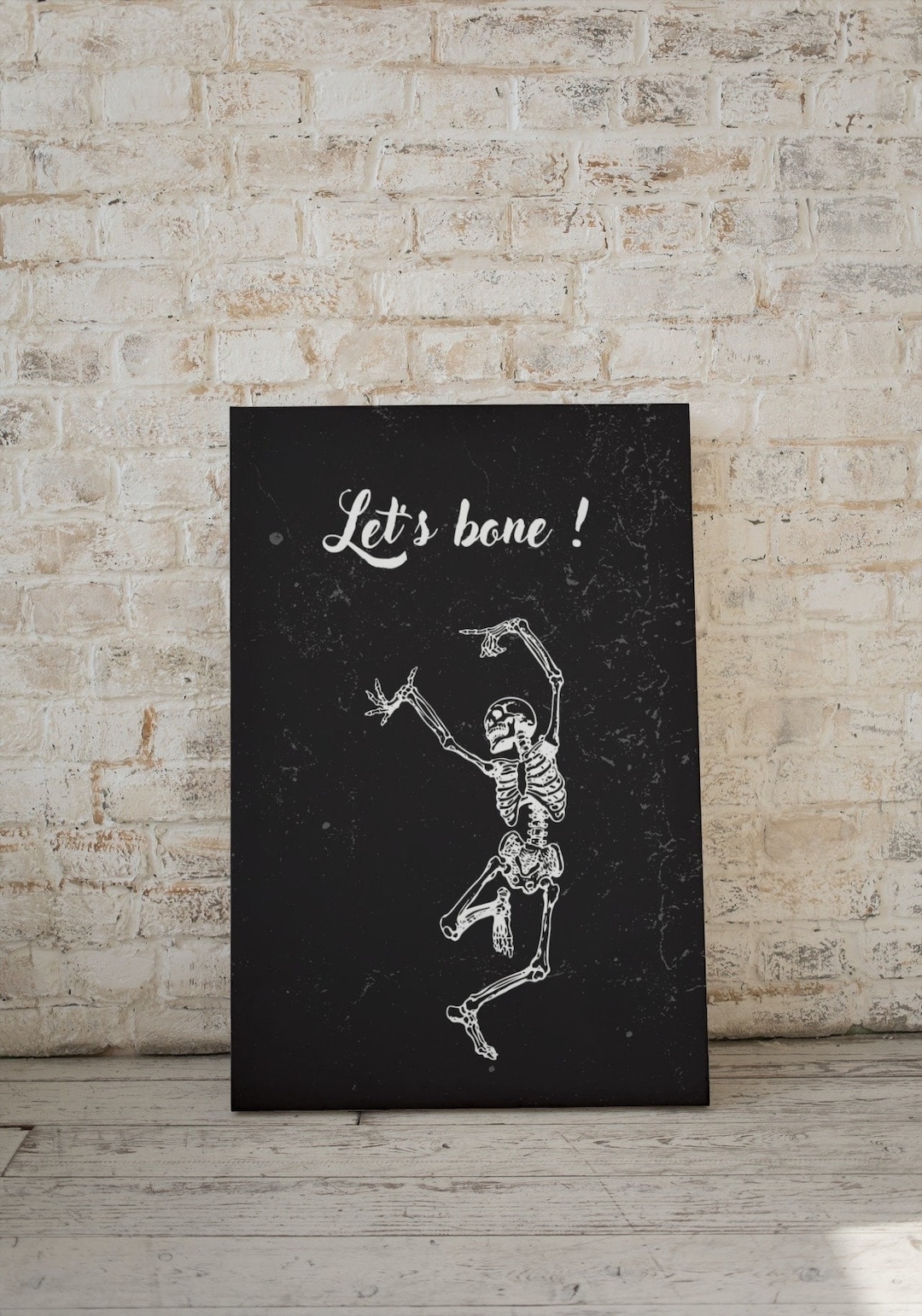 Lets Bone Poster, Halloween Prints, Funny Skeleton Prints, Printable ...