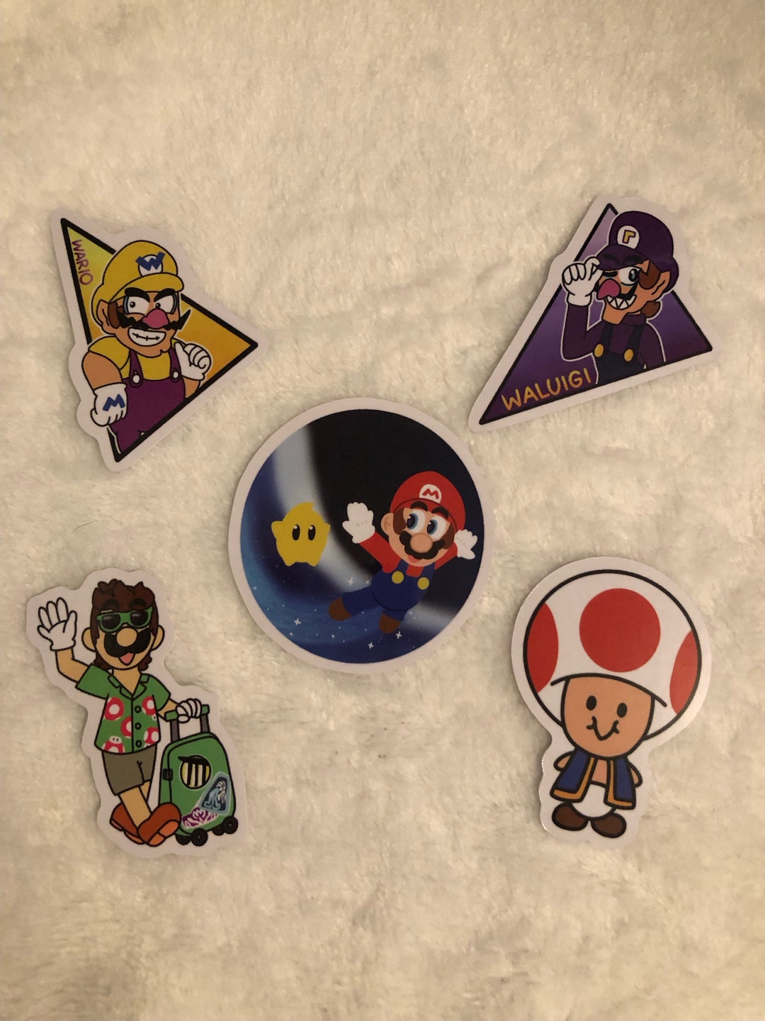 Super Mario Fan Art Stickers Wave 2 Mario Galaxy Luigi - Etsy