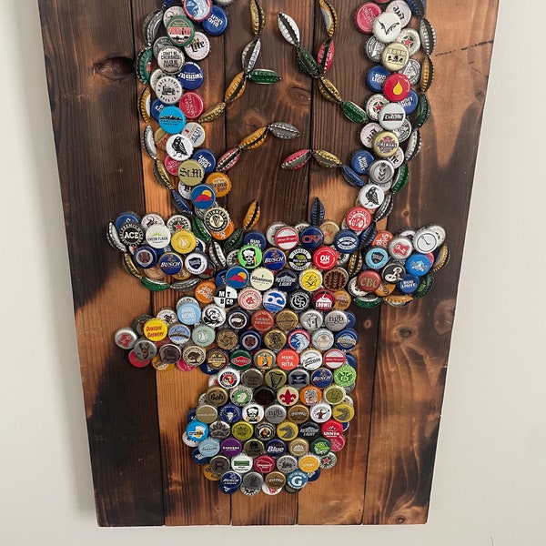 Beer Bottle Cap Art - Etsy