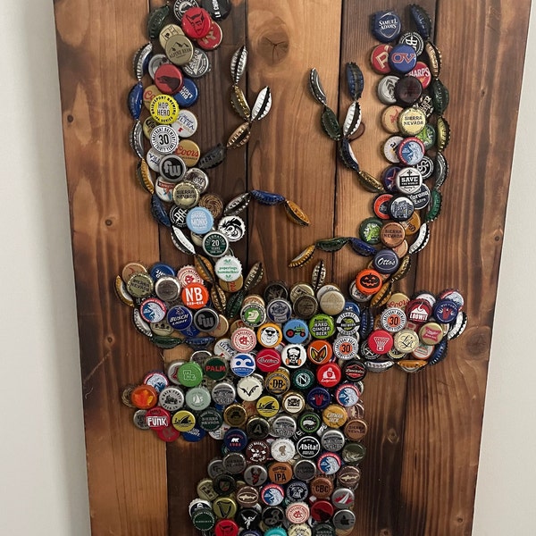 Beer Bottle Cap Art - Etsy
