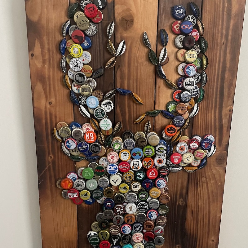 Beer Bottle Cap Art - Etsy