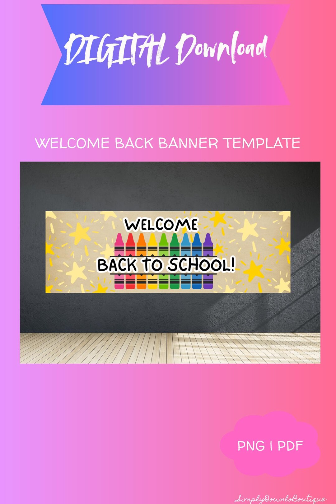 Welcome Back to School Banner | Welcome Back Banner | School Decor ...