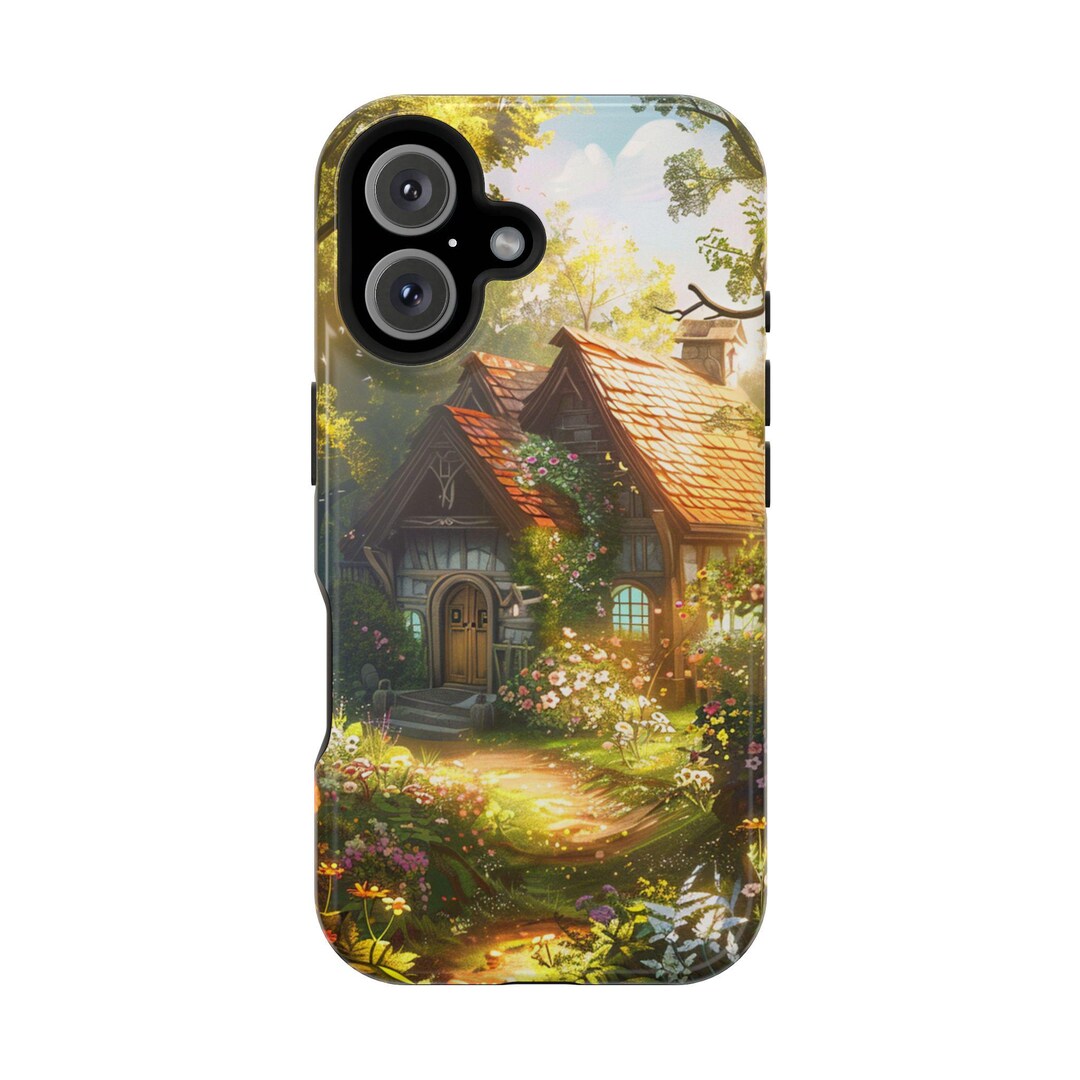 Tiny Fantasy House Phone Case Enchanted Hut Cover for iPhone 16, 15, 14 ...