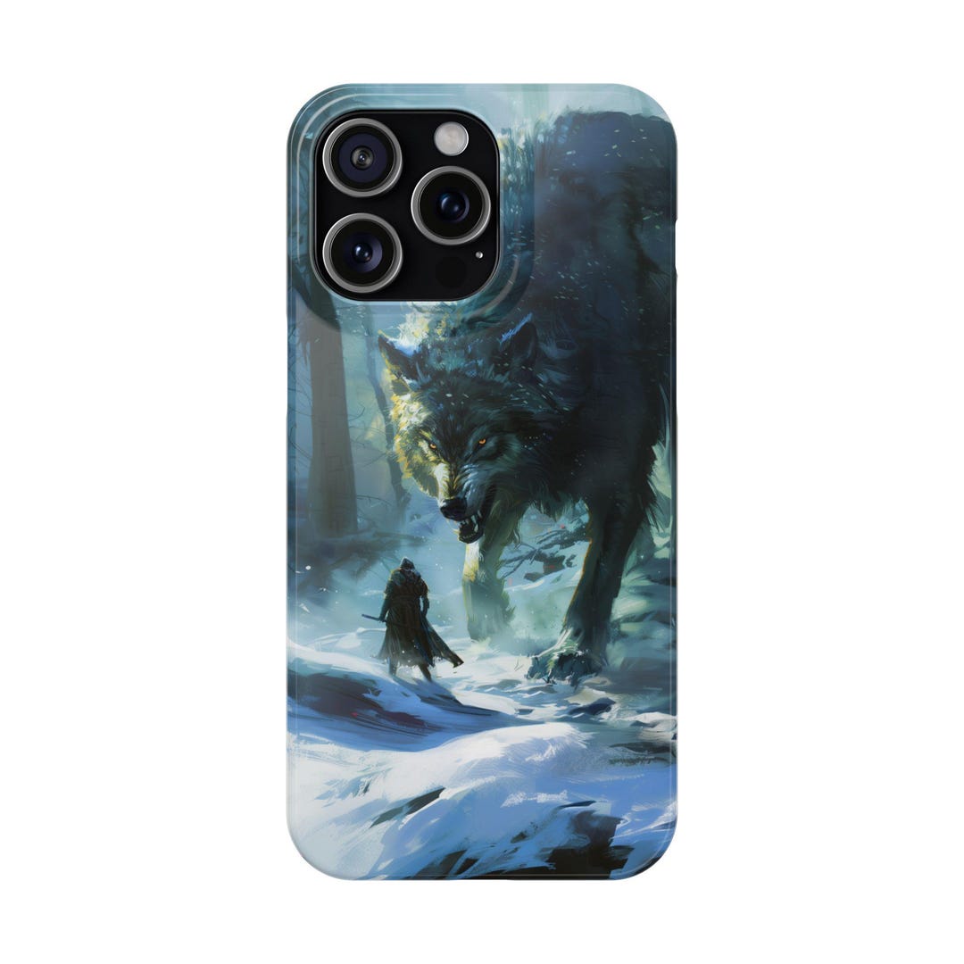Giant Fantasy Dire Wolf Phone Case RPG Fantasy Dungeons and Dragons ...