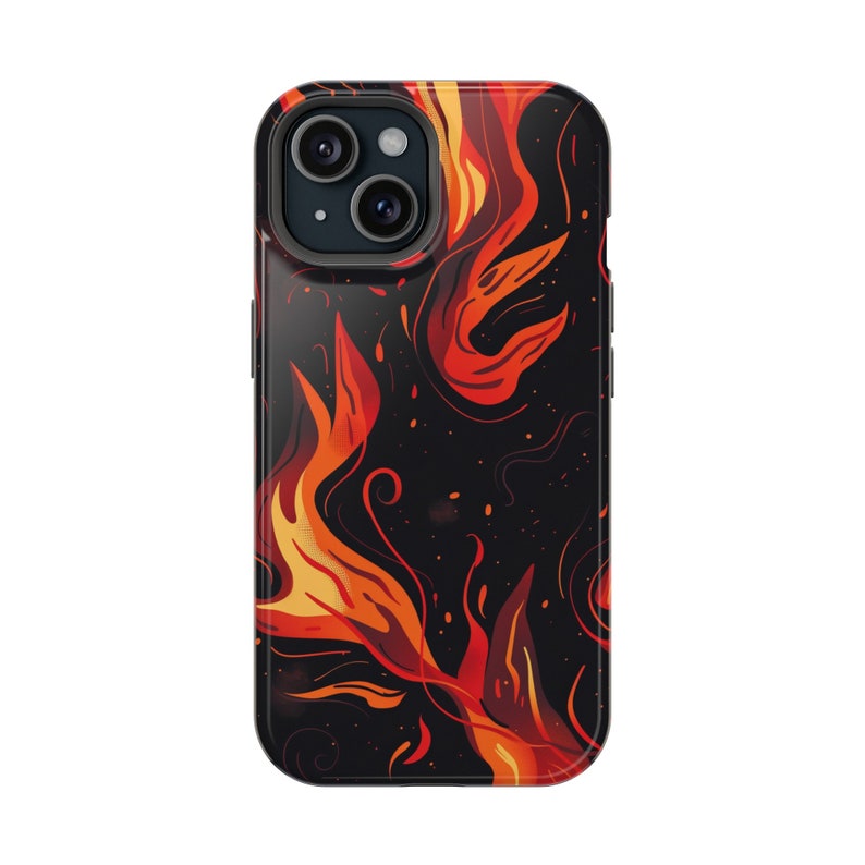 Fire Flames Illustration Minimalist Artwork Fireplace Firepit Flaming ...