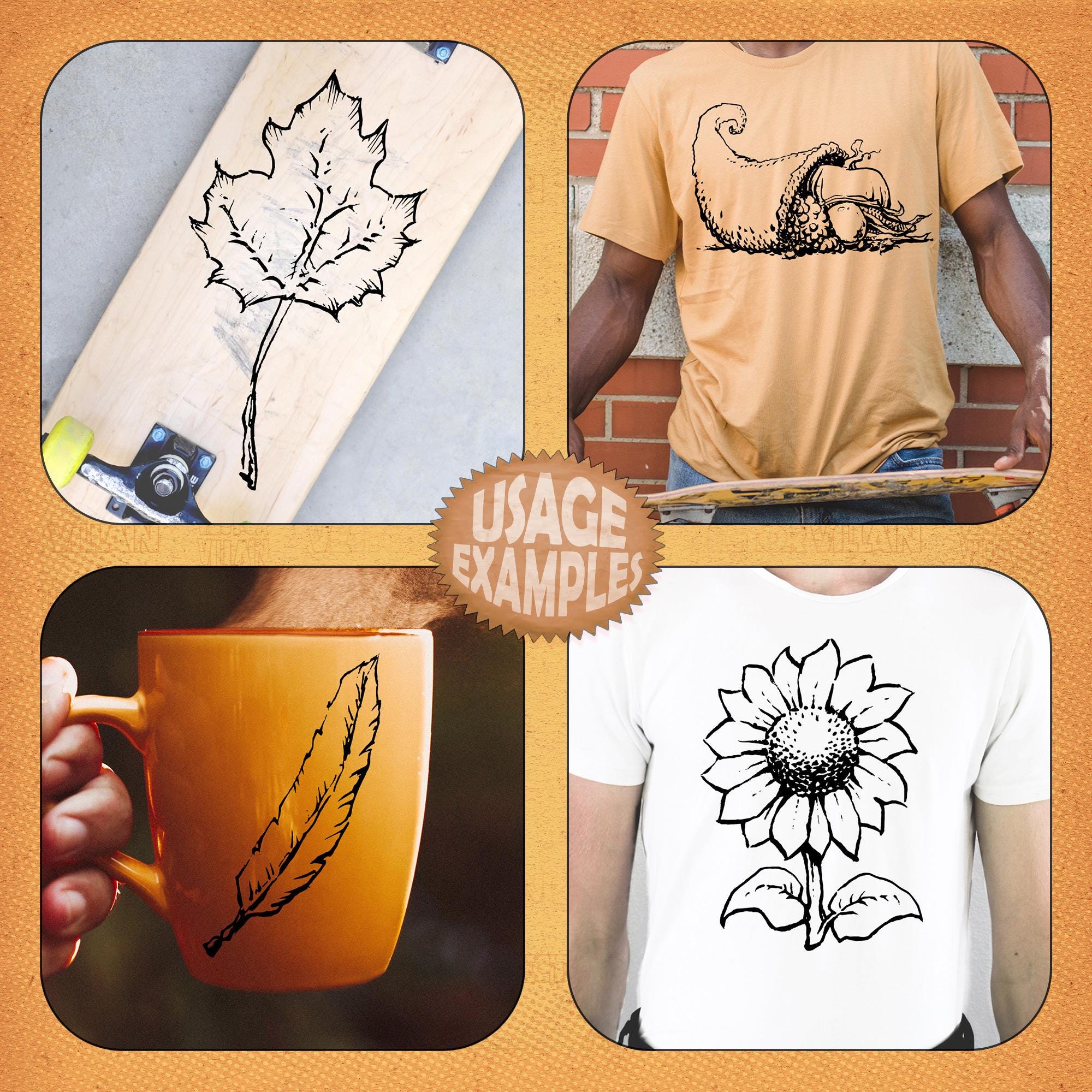 FALL FUN SVG Bundle | 6 Fun Fall Designs, Thanksgiving Autumn Clipart ...