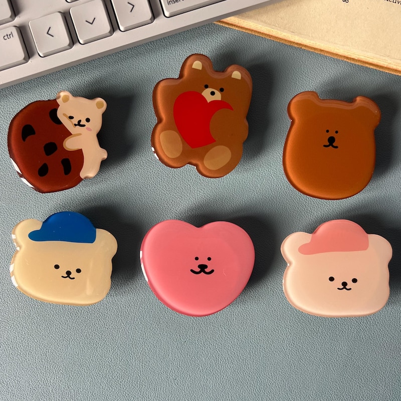 Bear Phone Grip Cute - Etsy UK