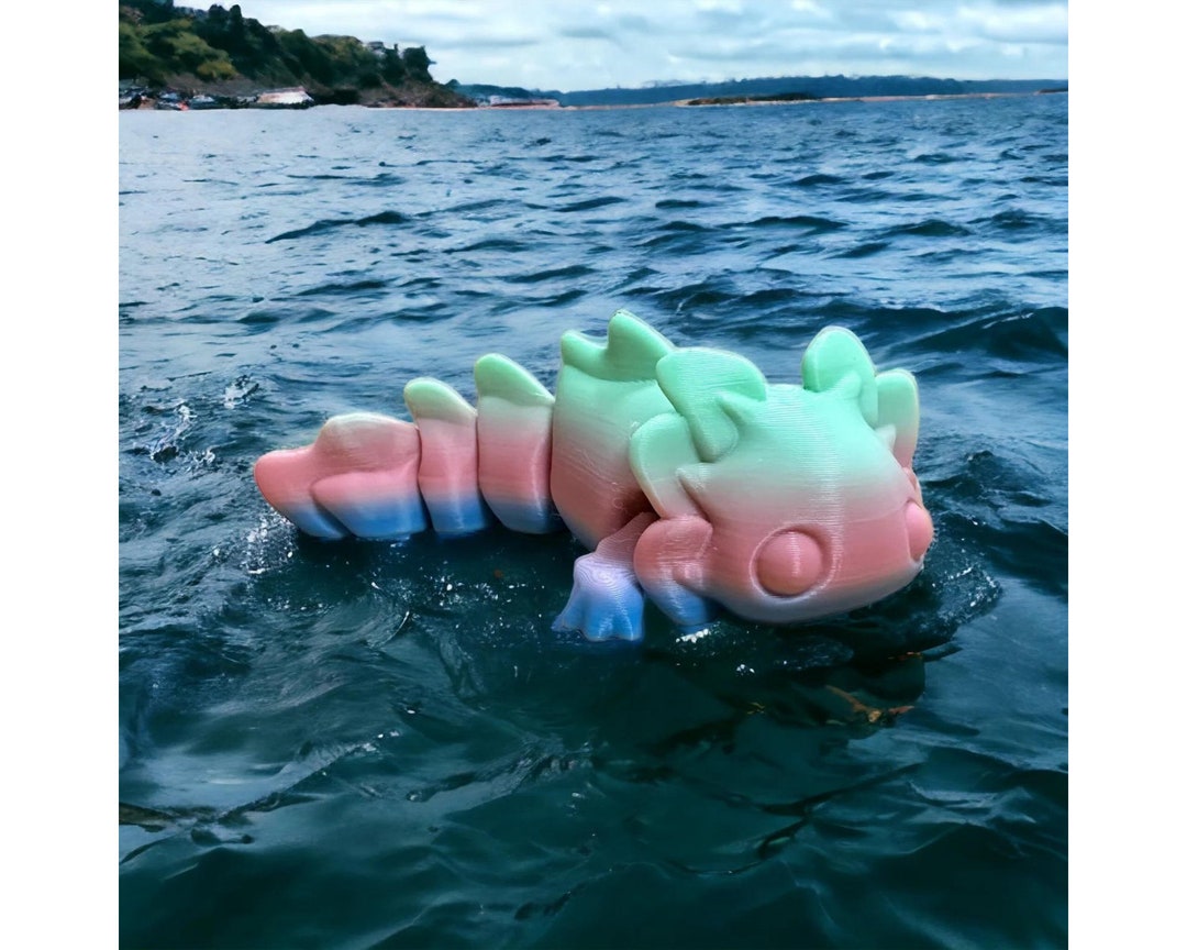 3d Printed Axolotl Toy, Adorable Axolotl Desk Toy, Cute Axolotl Fidget ...
