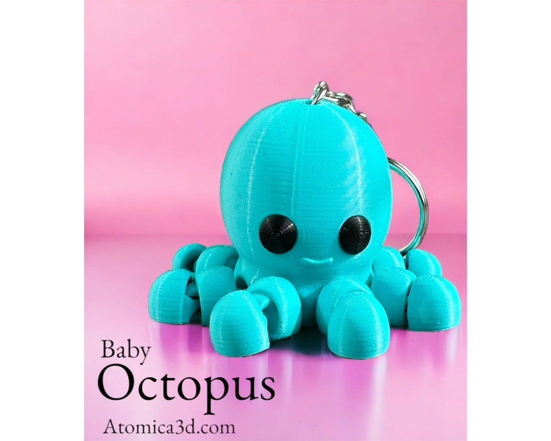 3D Printed Octopus Articulated Baby Octopus Zou Animal 3D - Etsy