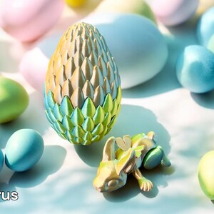 3D Printed Easter Bunny and Egg, Easter, Easter Bunny | Bunny | Easter ...