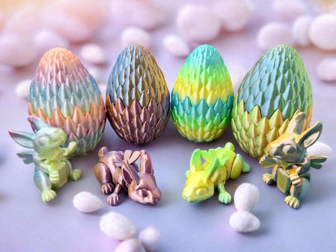 3D Printed Easter Bunny and Egg, Easter, Easter Bunny | Bunny | Easter ...