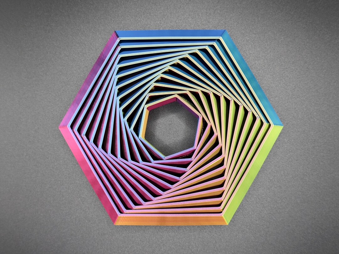 Hexagon Fidget | 3D Printed Fidget | Fidget Hexagon | Fidget Gift ...