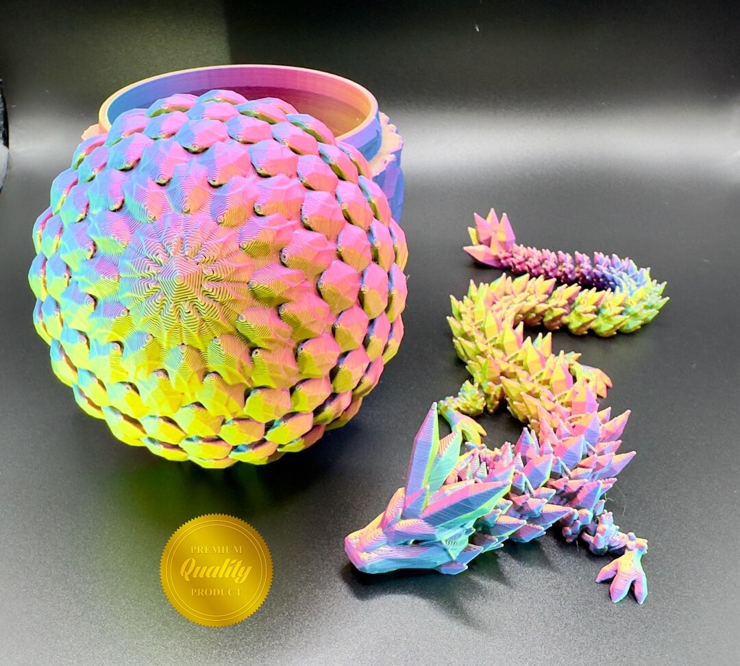 3d Printed Dragon, Dragon Egg, Dragon Fidget, 3d Printed Dragon, Dragon ...