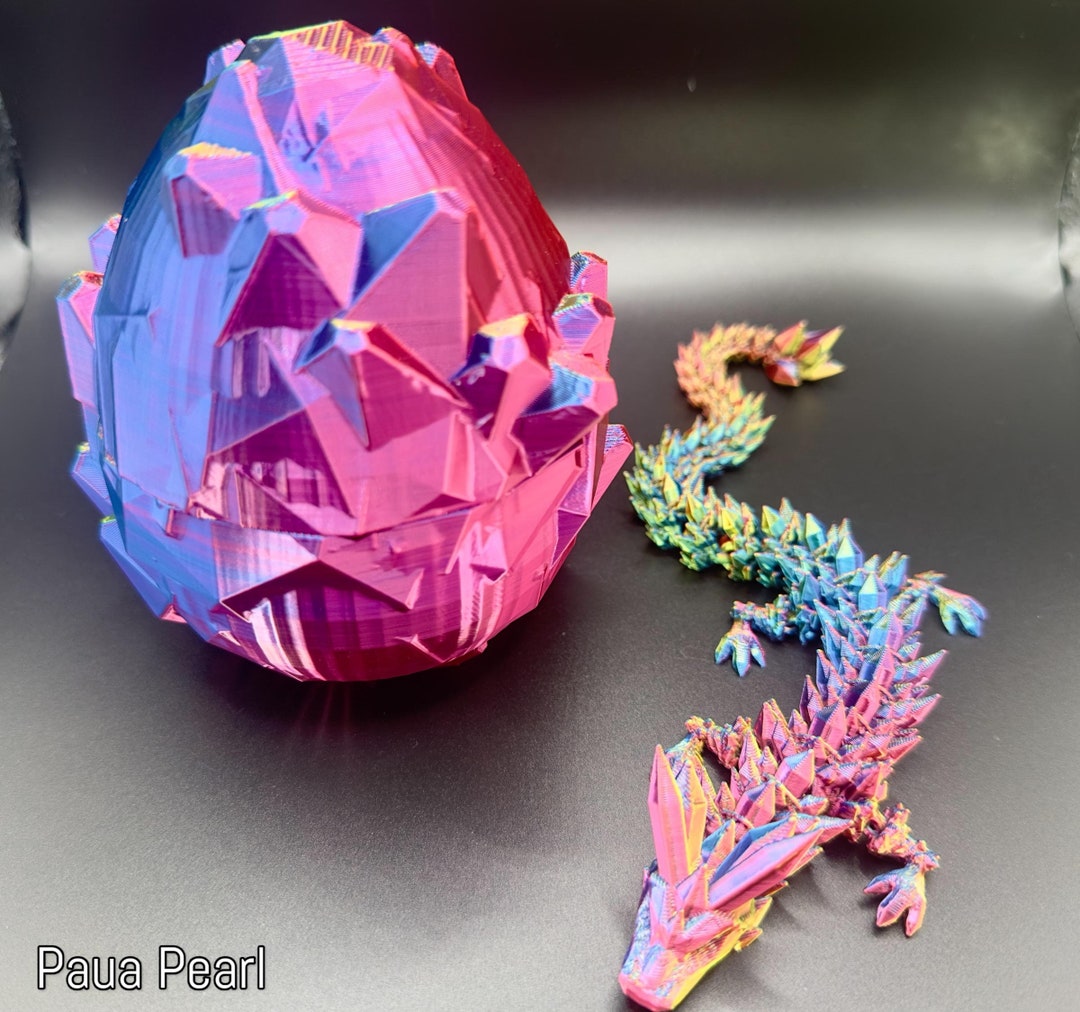 3d Printed Dragon and Egg Dragon Fidget Toy, Personalized Dragon Egg ...