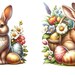 Easter Bunny Digital Files Easter Clipart - Etsy