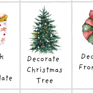 Christmas Advent Calendar Activity Cards, Printable Advent Activity for ...