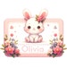 Custom Bunny Name Tag: Printable Baby Tag (SVG, JPG, PDF) - Etsy