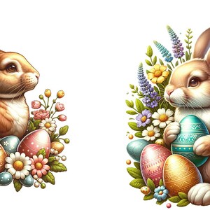 Easter Bunny Digital Files Easter Clipart - Etsy