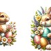 Easter Bunny Digital Files Easter Clipart - Etsy