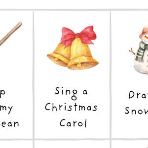 Christmas Advent Calendar Activity Cards, Printable Advent Activity for ...