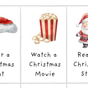 Christmas Advent Calendar Activity Cards, Printable Advent Activity for ...